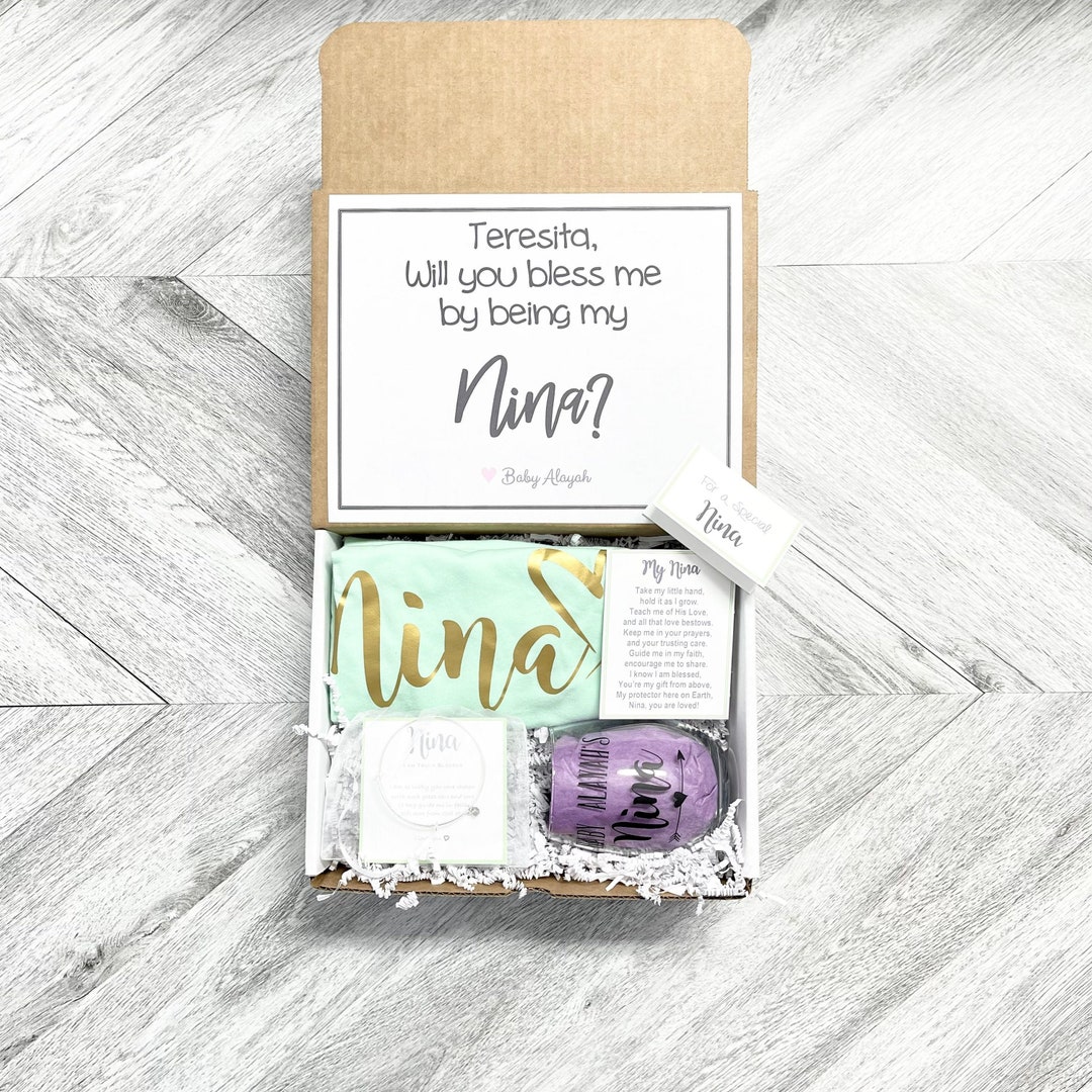 Nina Gift - Nina Proposal Box - Nina Tank and Wine Glass Gift Box ...