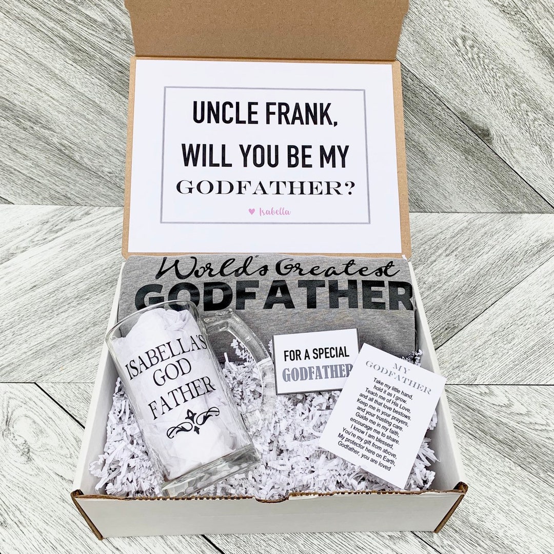 Godfather Box - Personalized Godfather Gift - Will You Be My Godfather ...