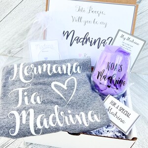 Madrina Gift - Madrina Box - Hermana Tia Madrina Proposal ...