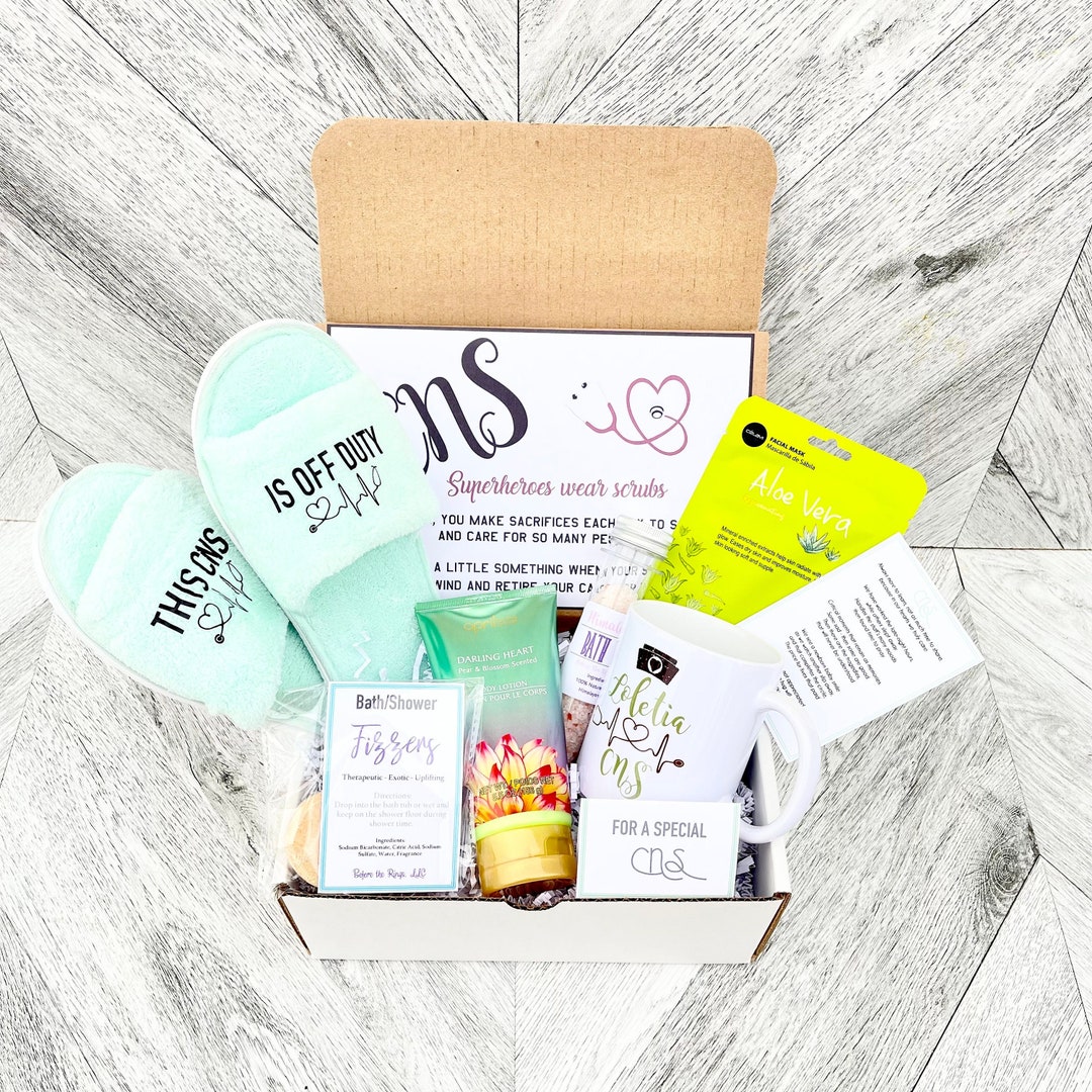 CNA or CNS Spa Gift Set - CNA is off Duty Gift Box - Gift Box With ...