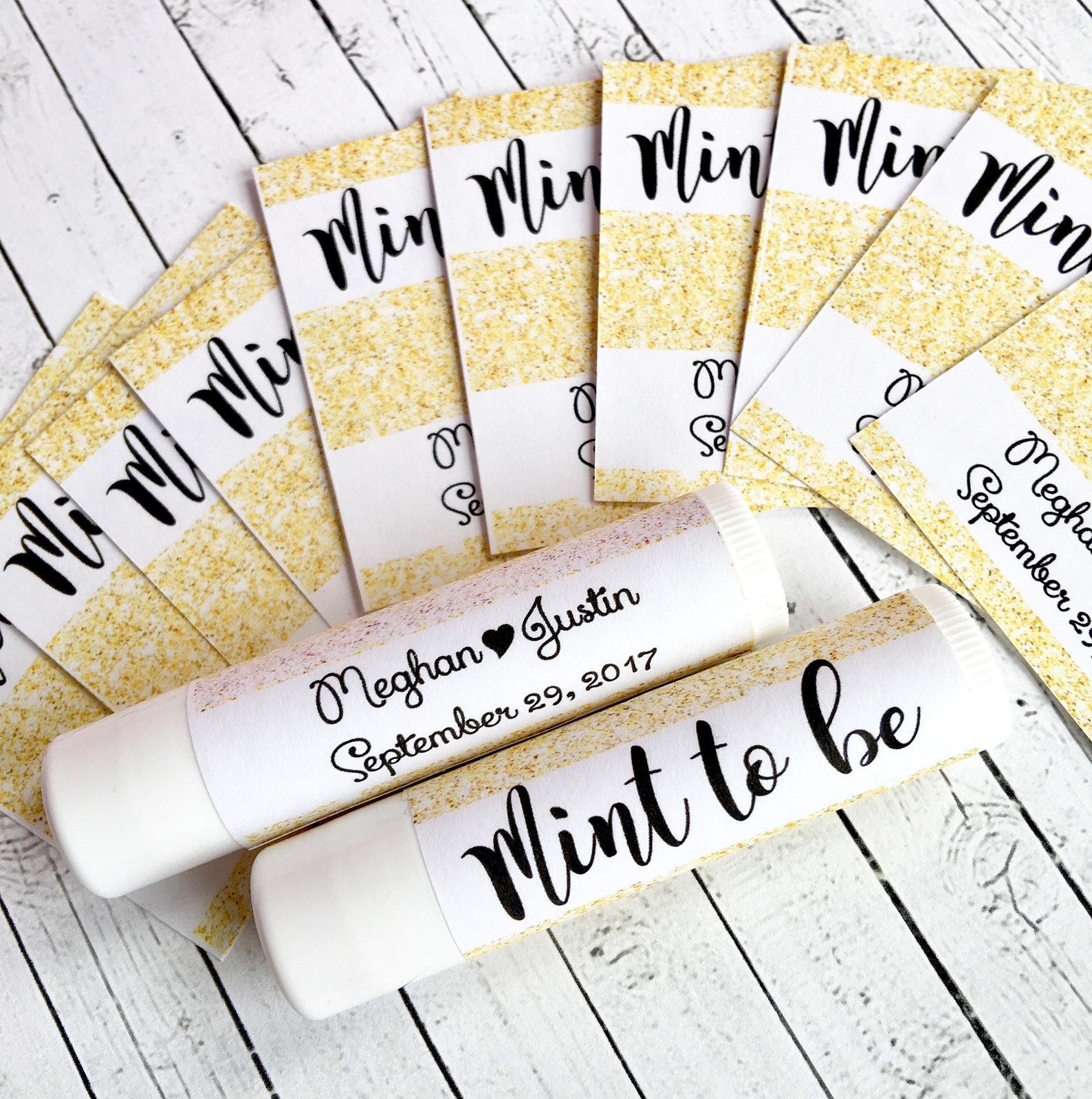 Customizable Glitter Chapstick Labels / Lip Balm Labels / - Etsy