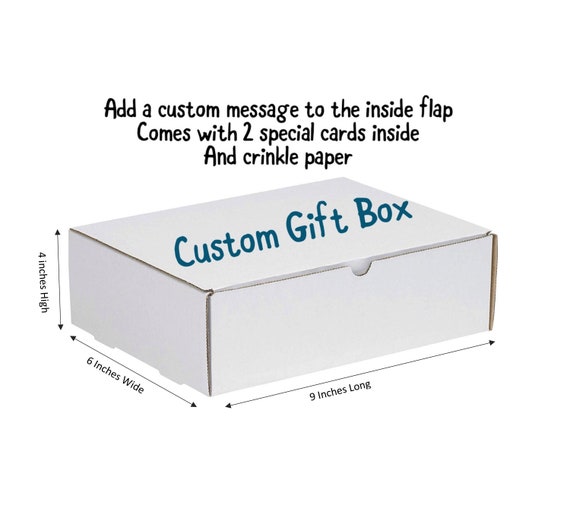 Customized Gift Box Add a Special Message on the Inside - Etsy