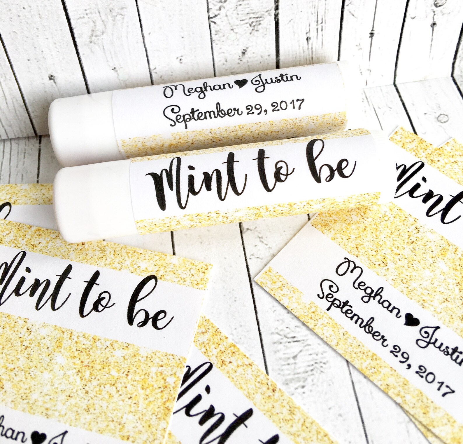 Customizable Glitter Chapstick Labels / Lip Balm Labels / - Etsy