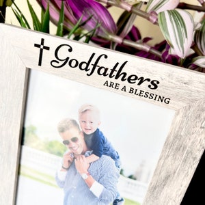 Personalized Godfather Picture Frame: Engraved Wooden Gift - Etsy