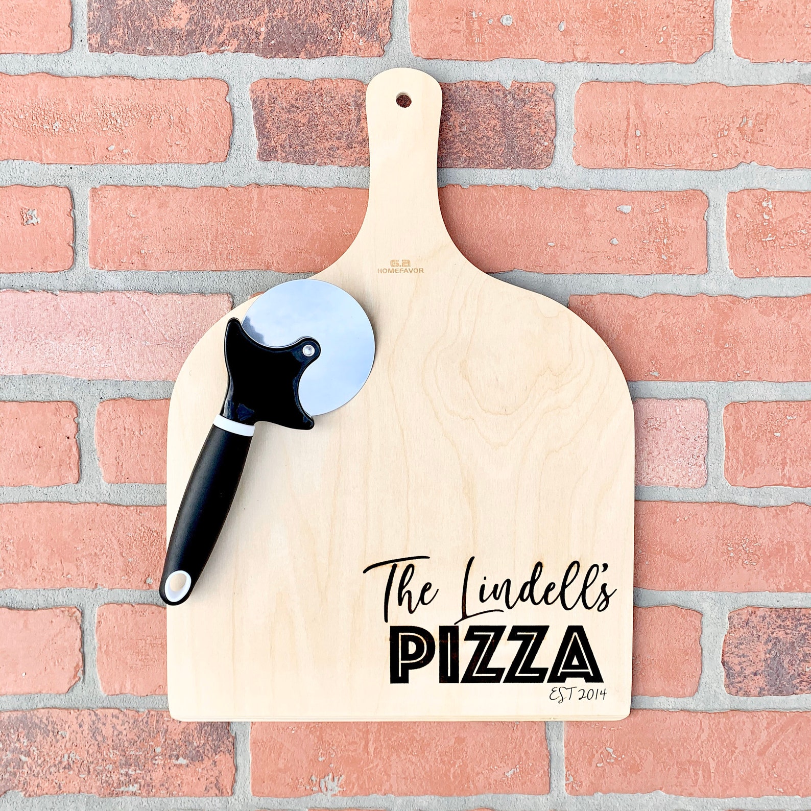 2 Wood Engraved Custom Pizza Tray Set of 2 Anniversary or | Etsy