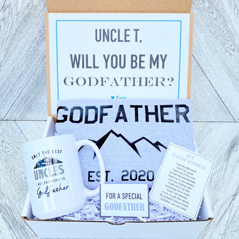 Godfather Box Personalized Godfather Gift Will You Be My - Etsy