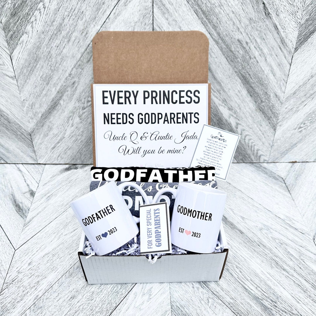 Godparents Box - Personalized Godparents Gift - Will You Be My ...