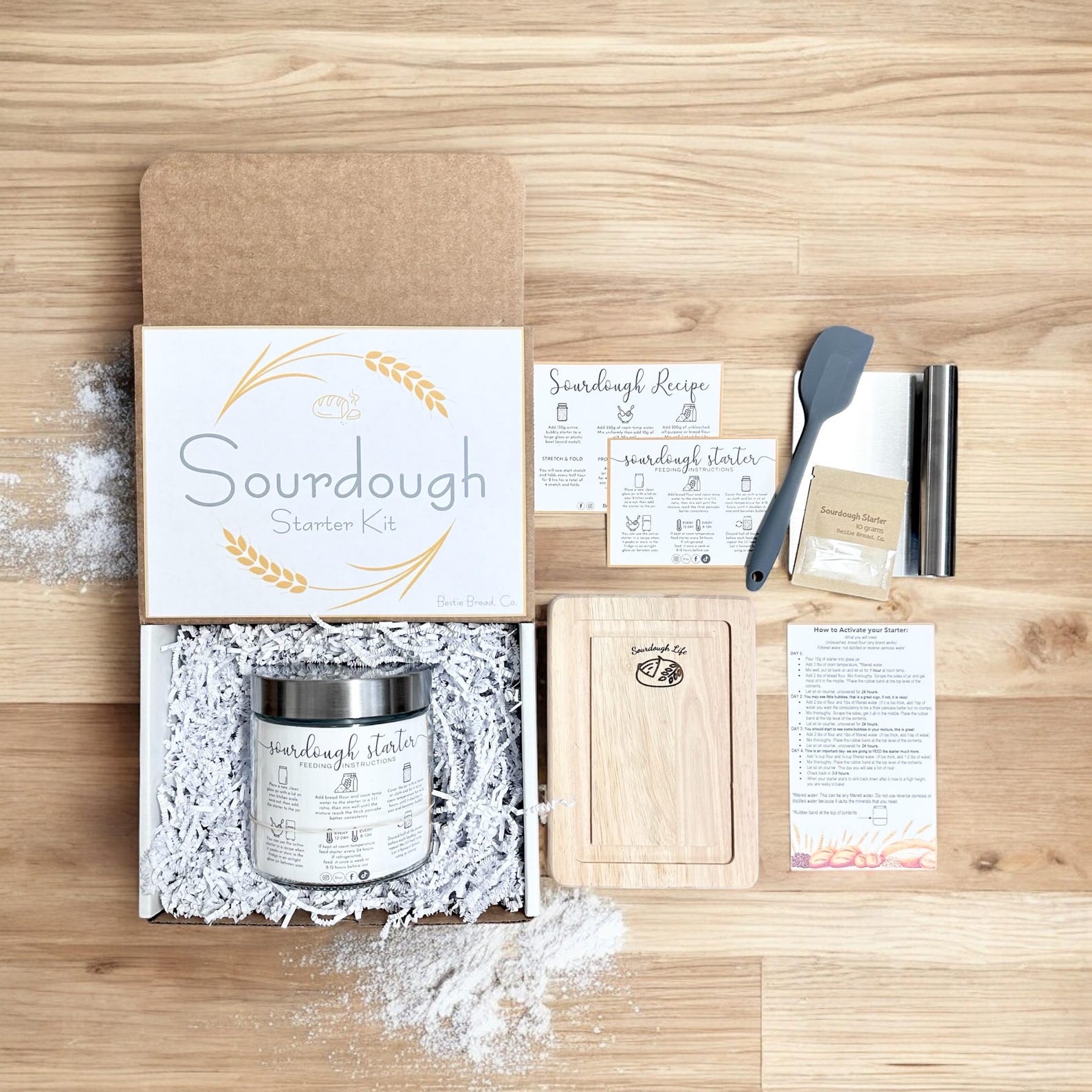 Dehydrated Sourdough Starter Kit: Bread Making Set - Etsy