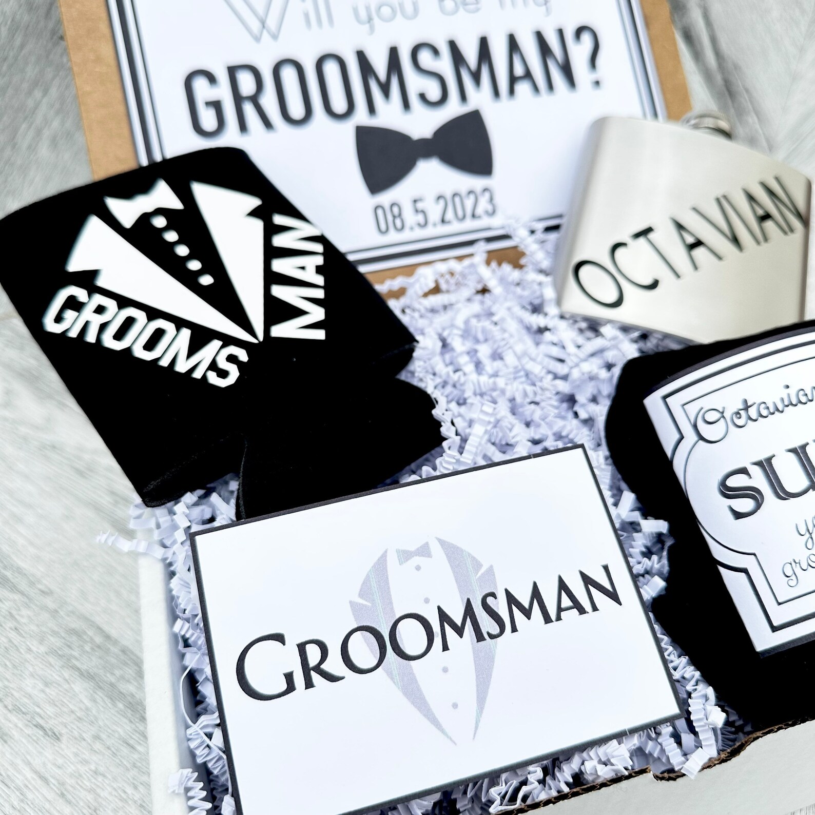 Best Man Gift Boxes - Thank You for Being My Best Man or Groomsman ...