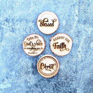 Christian Coasters Wood Engraved Coasters With Christian Sayings and ...