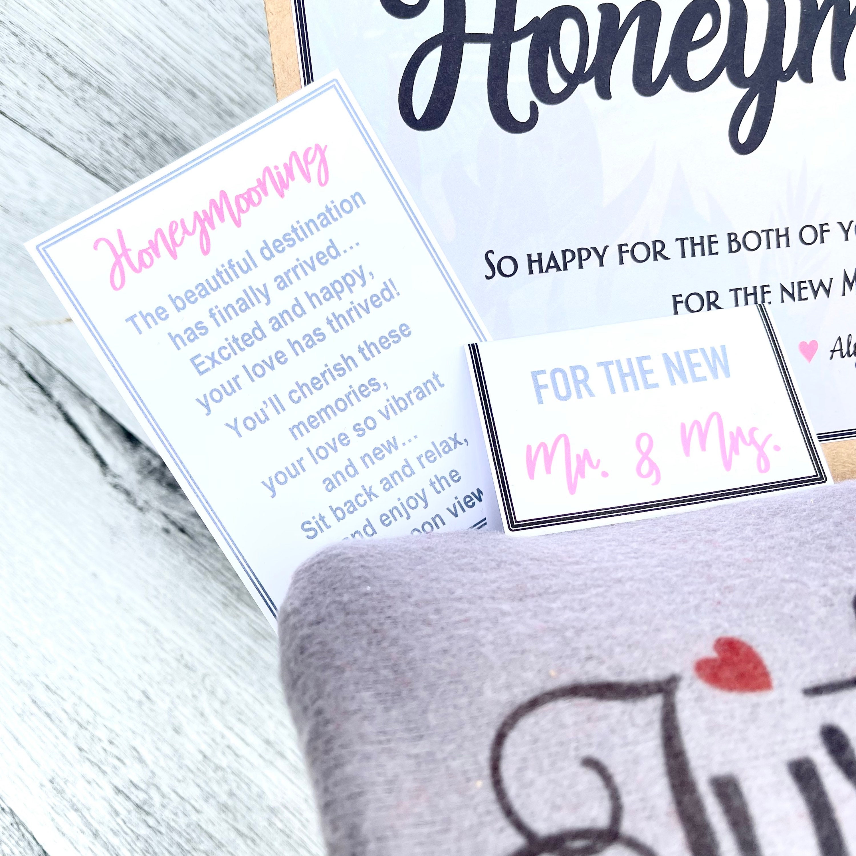 Honeymoon Gift Set Just Married Box Bride Box Wedding | Etsy