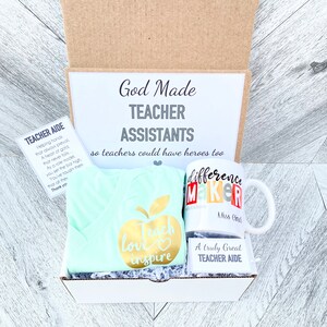 Teacher Aide Gift Box Set - Personalized Teacher Assistant Gift ...