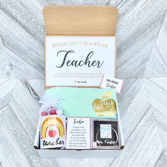 Teacher Gift Box Personalized Teacher Gift Teacher Gift - Etsy