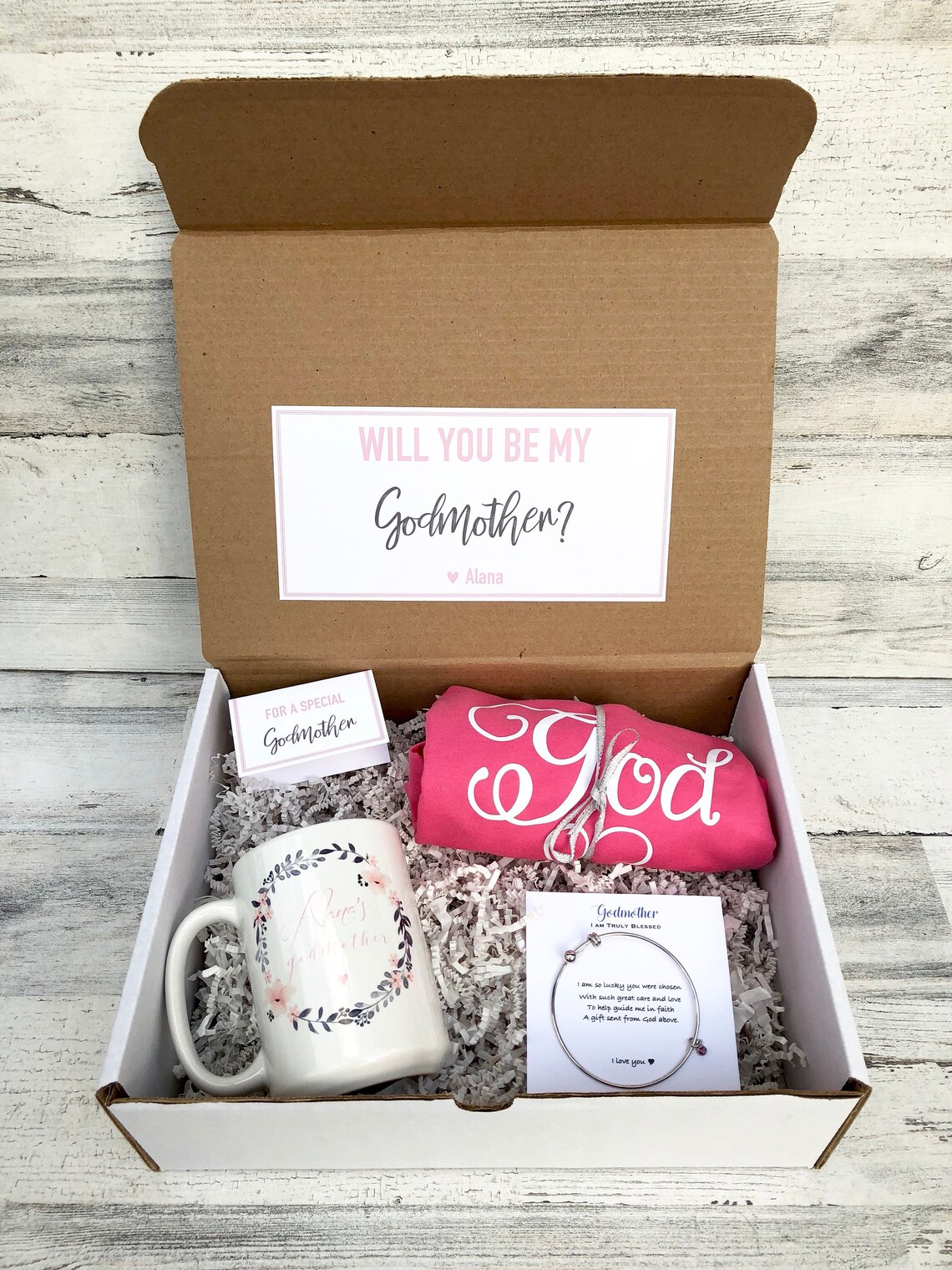 Godfather Box Personalized Godfather Gift Will You Be My - Etsy