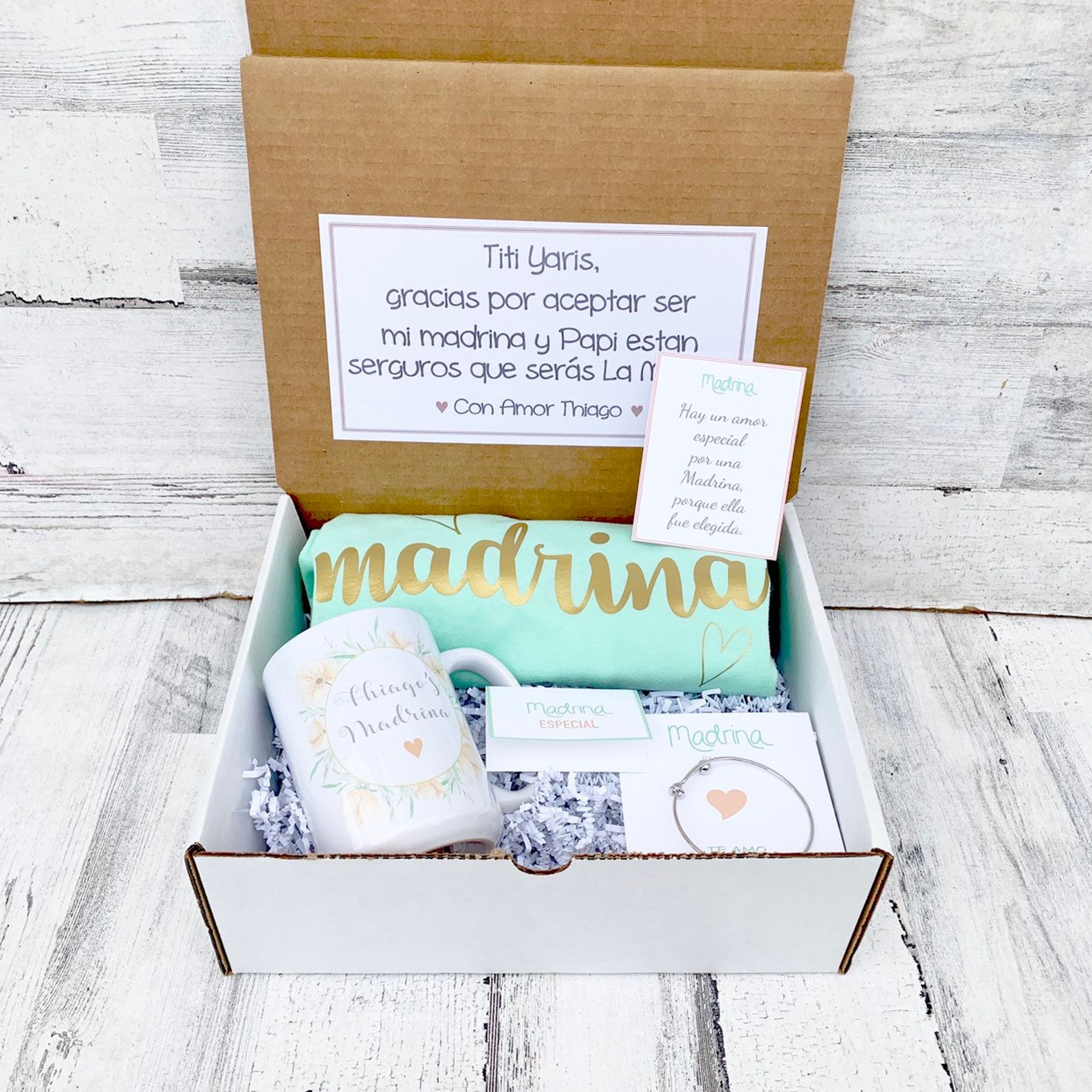 Madrina Box Personalized Madrina Gift Will You Be My | Etsy