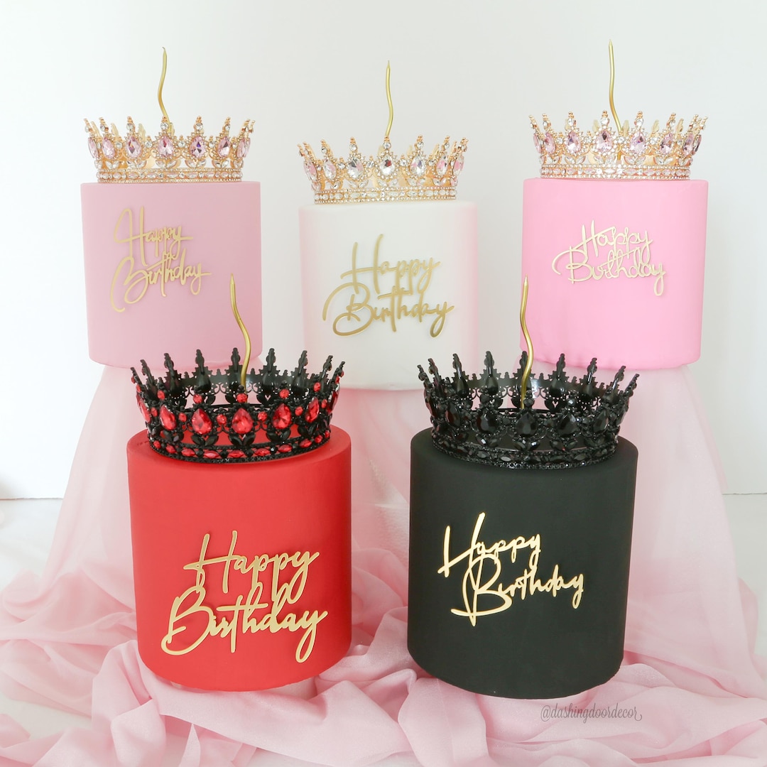 Fake Cake, Glitter Blow Cake, Princess Cake, Crown Cake, Tiara Cake ...