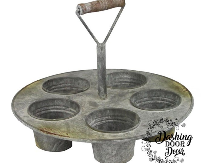 Farmhouse Table Decor, Rustic Floral Pot, DIY Tabletop Planter, DIY ...
