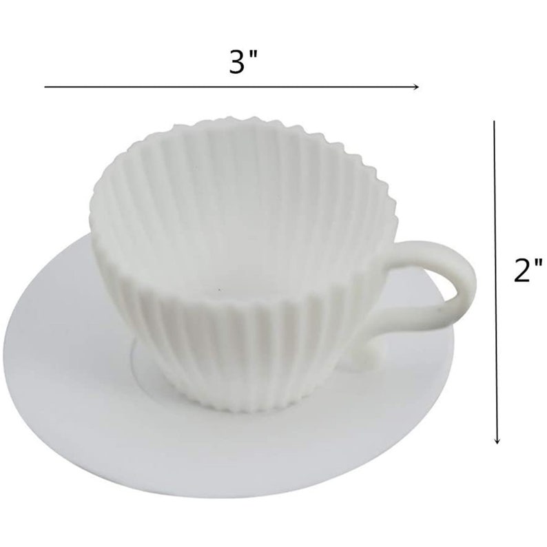 Silicone Tea Cup Holder Teacup Mold Silicone Baking Cups | Etsy