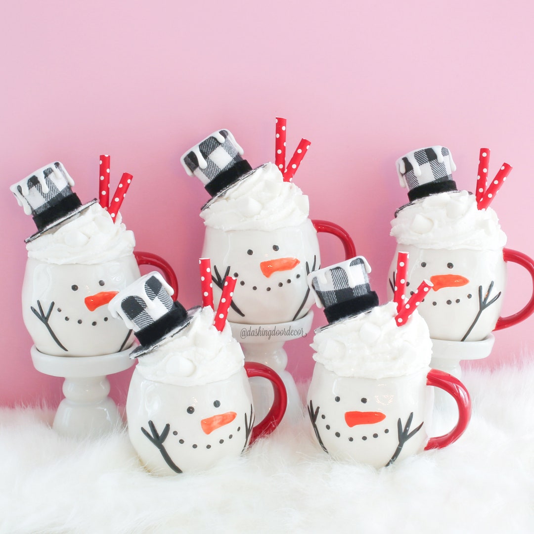 Christmas Mini Mug, Snowmen Mini Mug, Christmas Tiered Tray Decor ...