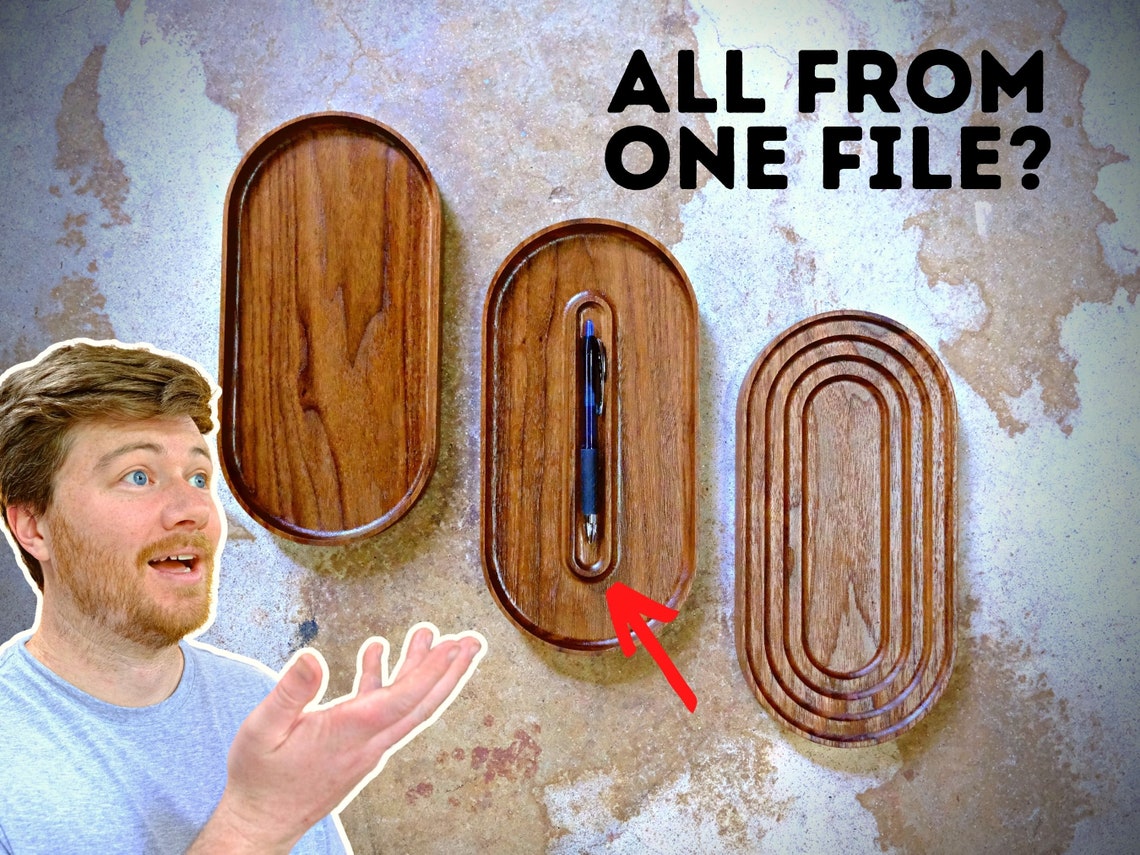 Multi-tray Valet Tray Vector CNC Files / Catch All Trays - Etsy