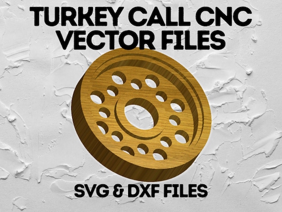 Turkey Call CNC Vector Files SVG & DFX | Etsy UK