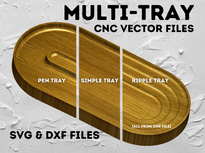 Multi-tray Valet Tray Vector CNC Files / Catch All Trays - Etsy