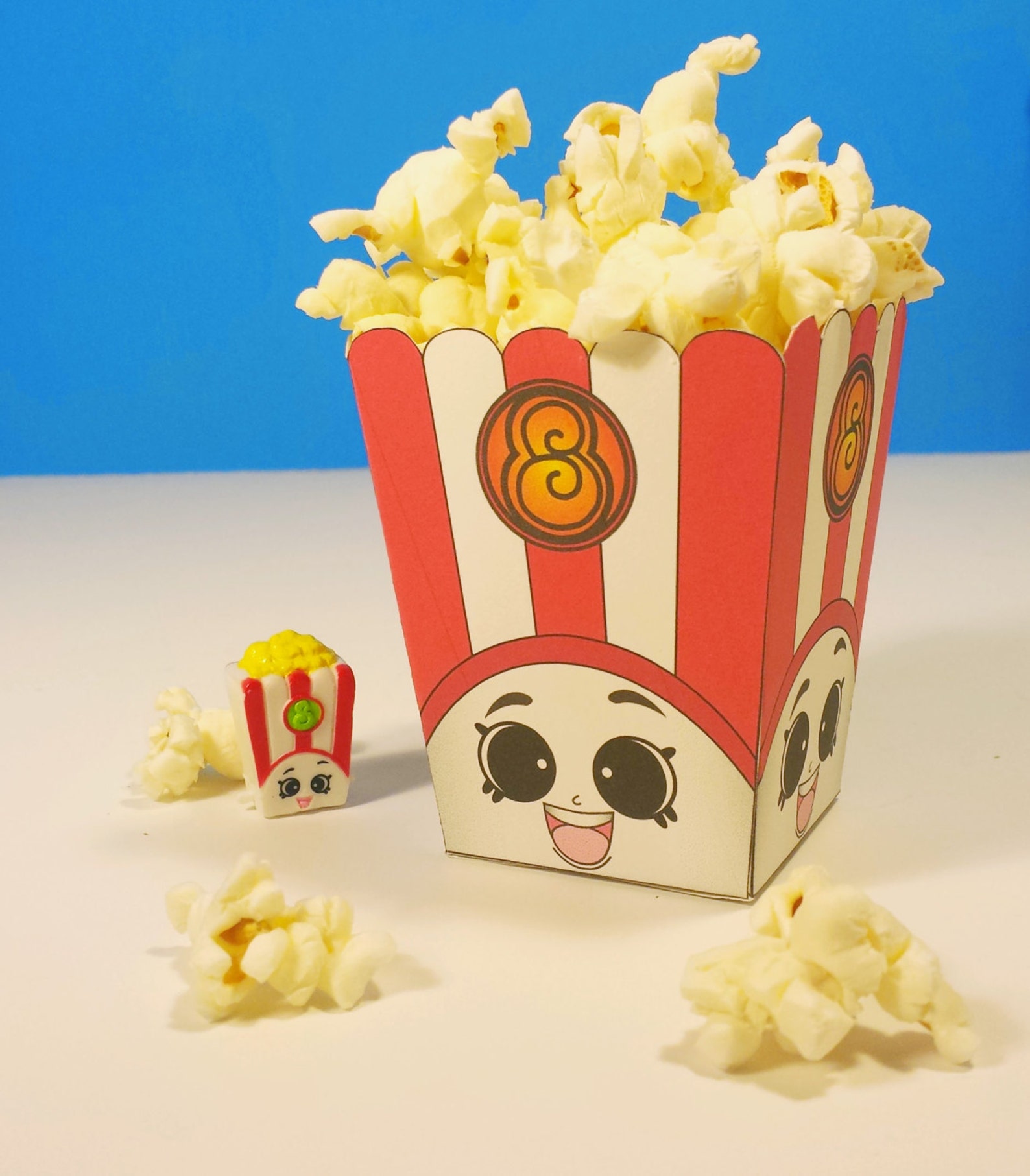 5 Poppy Corn Popcorn Box Shopkins Birthday Party - Etsy