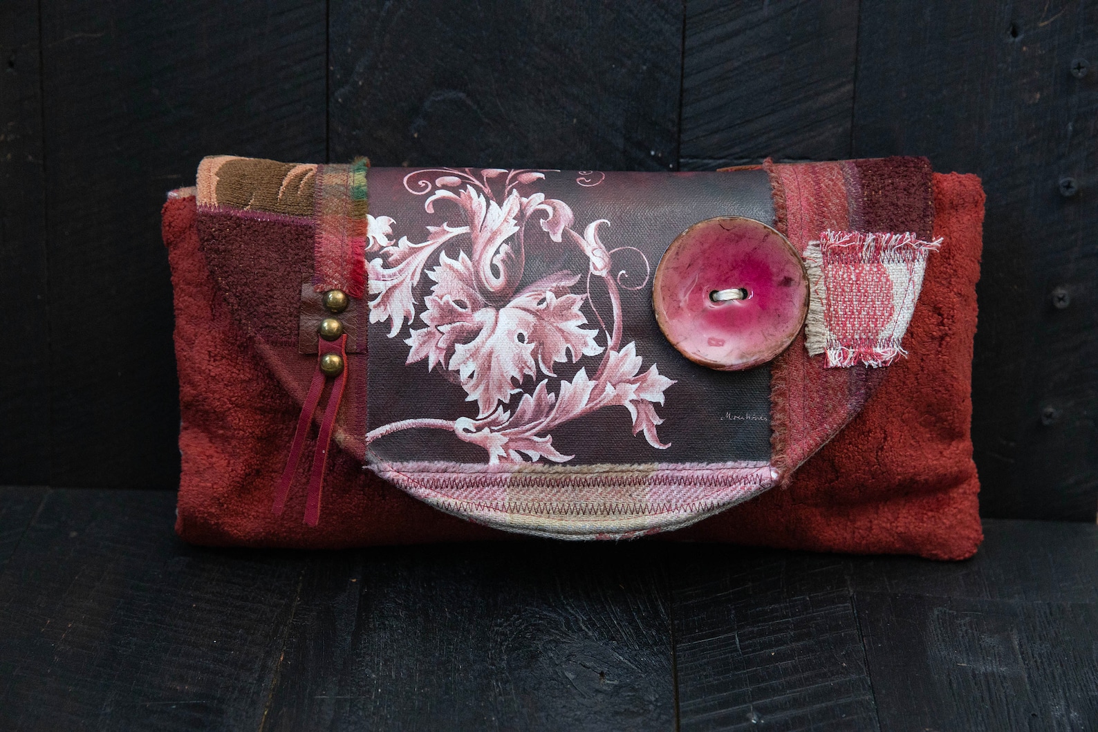 Over-sized Clutch Bag Made From Luxurious Designer Fabrics and Canvas ...