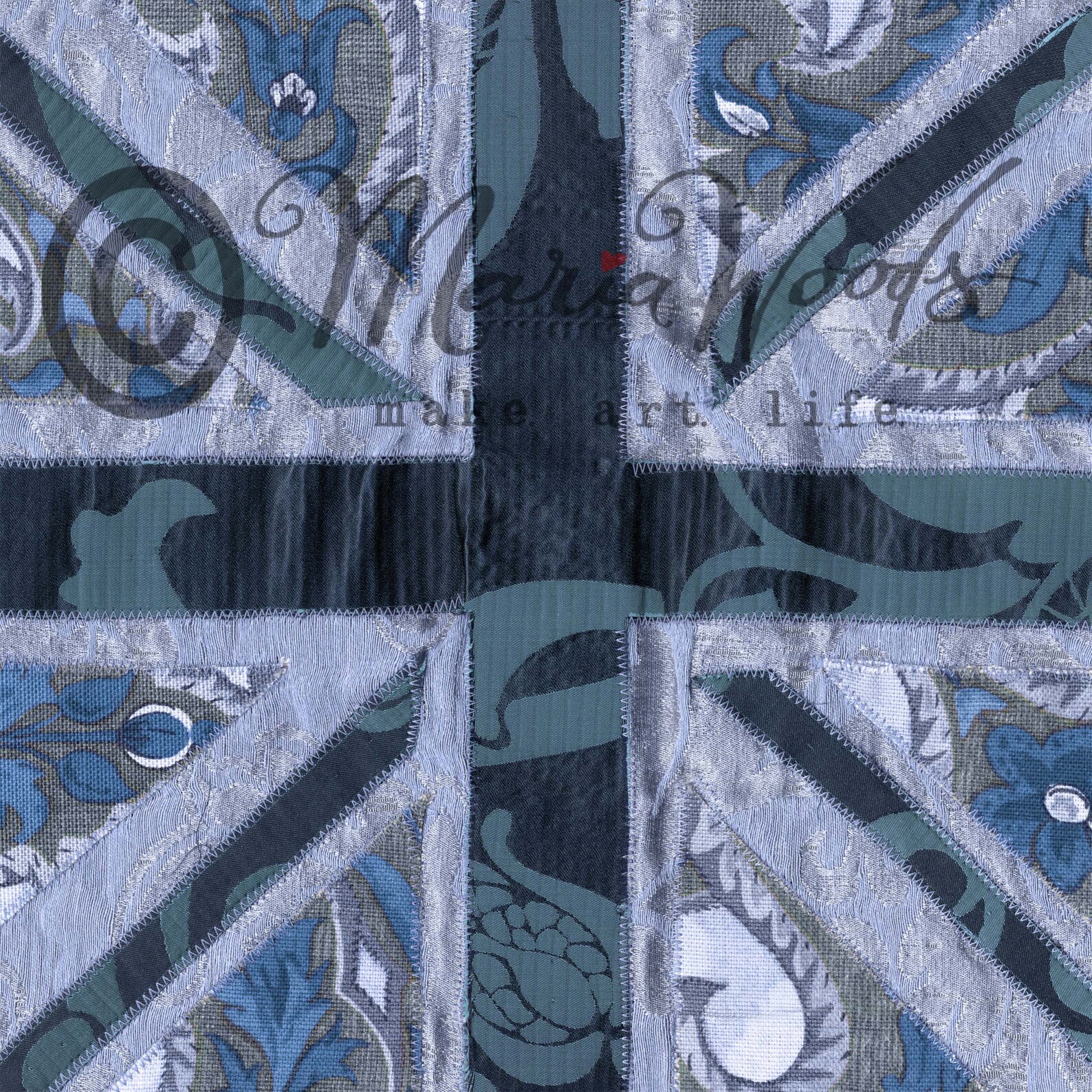 Downloadable Union Jack Print. Digital Union Flag Picture. Stitched ...