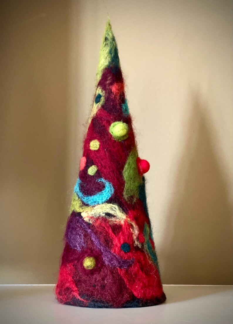 Handmade Needle-felted Merino Wool Christmas Tree. - Etsy