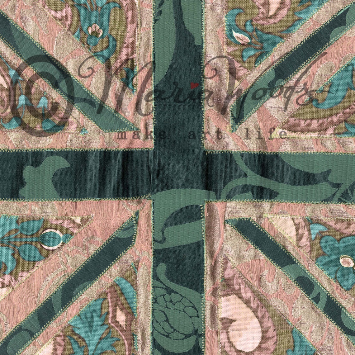 Downloadable Union Jack Print. Digital Union Flag Picture. Stitched ...