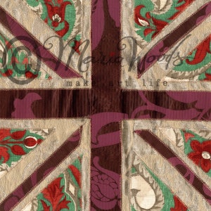 Downloadable Union Jack Print. Digital Union Flag Picture. Stitched ...