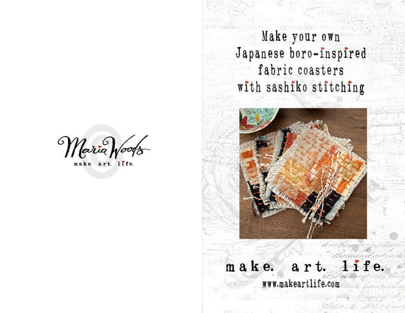 Slow Stitch Coaster Kit. Make Your Own Abstract, Boro-inspired Upcycled ...