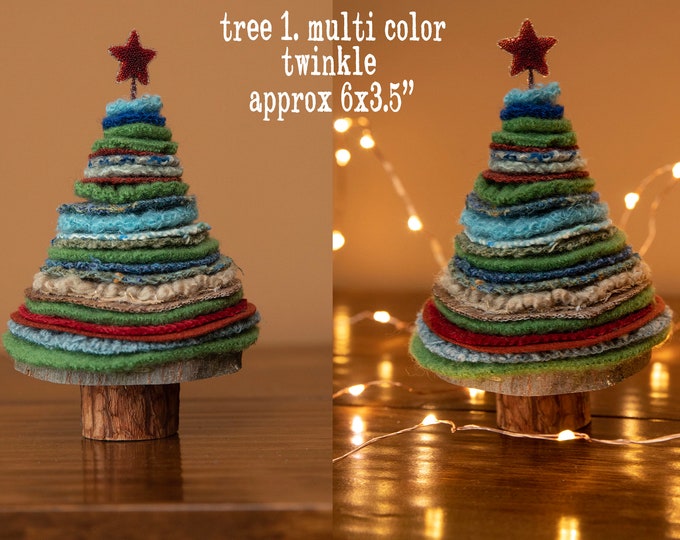 Fuzzy, Cozy, Wooly Christmas Trees Made From Upcycled Sweaters and Wool ...