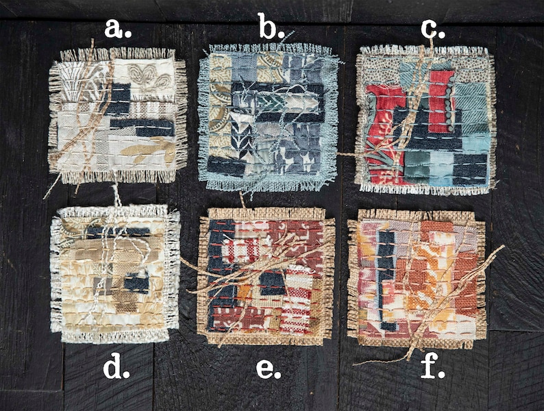 Slow Stitch Coaster Kit. Make Your Own Abstract, Boro-inspired Upcycled ...