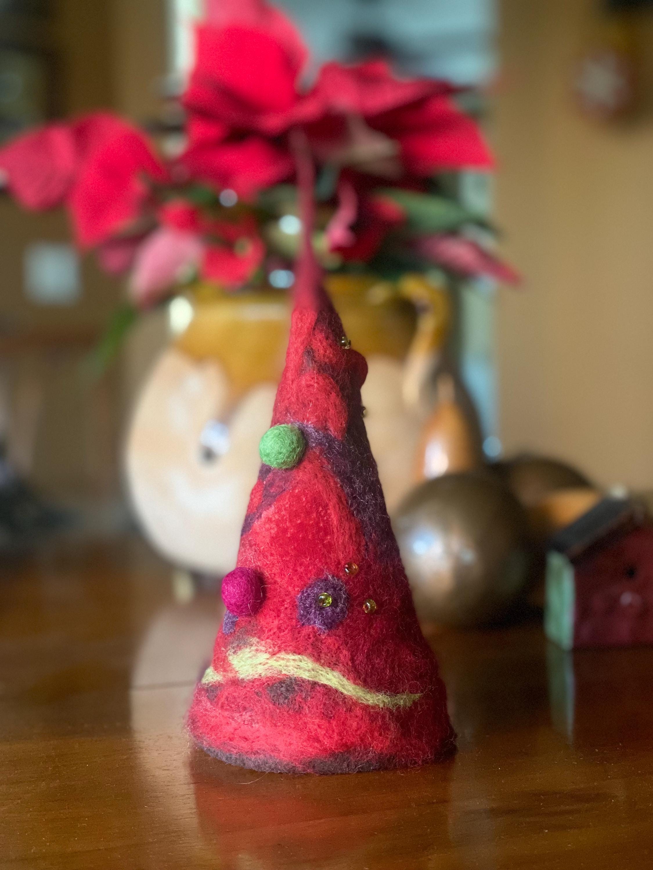 Handmade Needle-felted Merino Wool Christmas Tree. - Etsy
