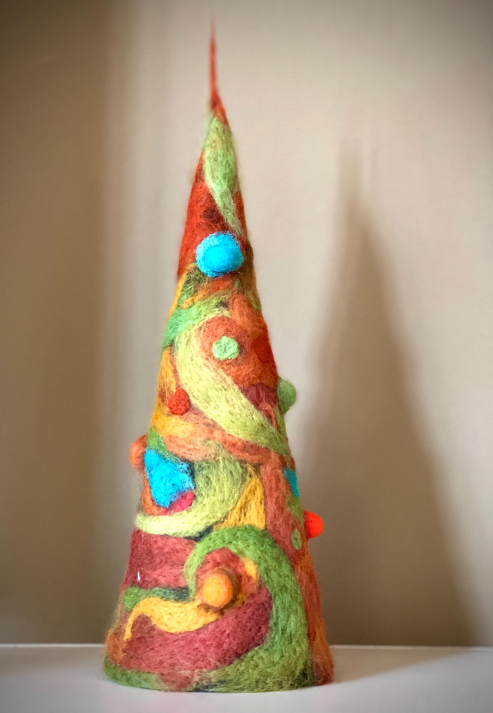 Handmade Needle-felted Merino Wool Christmas Tree. - Etsy