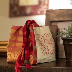 Reversible Japanese Rice Bag/komebukuro PDF Pattern, Instant Download ...