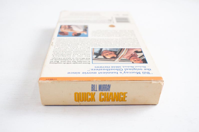 Quick Change Vhs | Bill Murray | Vintage VHS Tape - Etsy