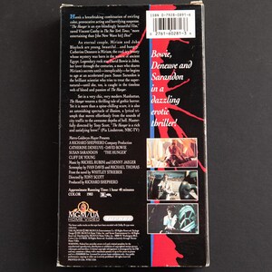 The Hunger (1983) | David Bowie | VHS Tape - Etsy