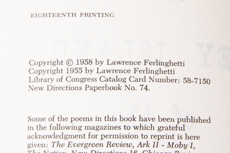 A Coney Island of the Mind: Poems by Lawrence Ferlinghetti (1958 ...