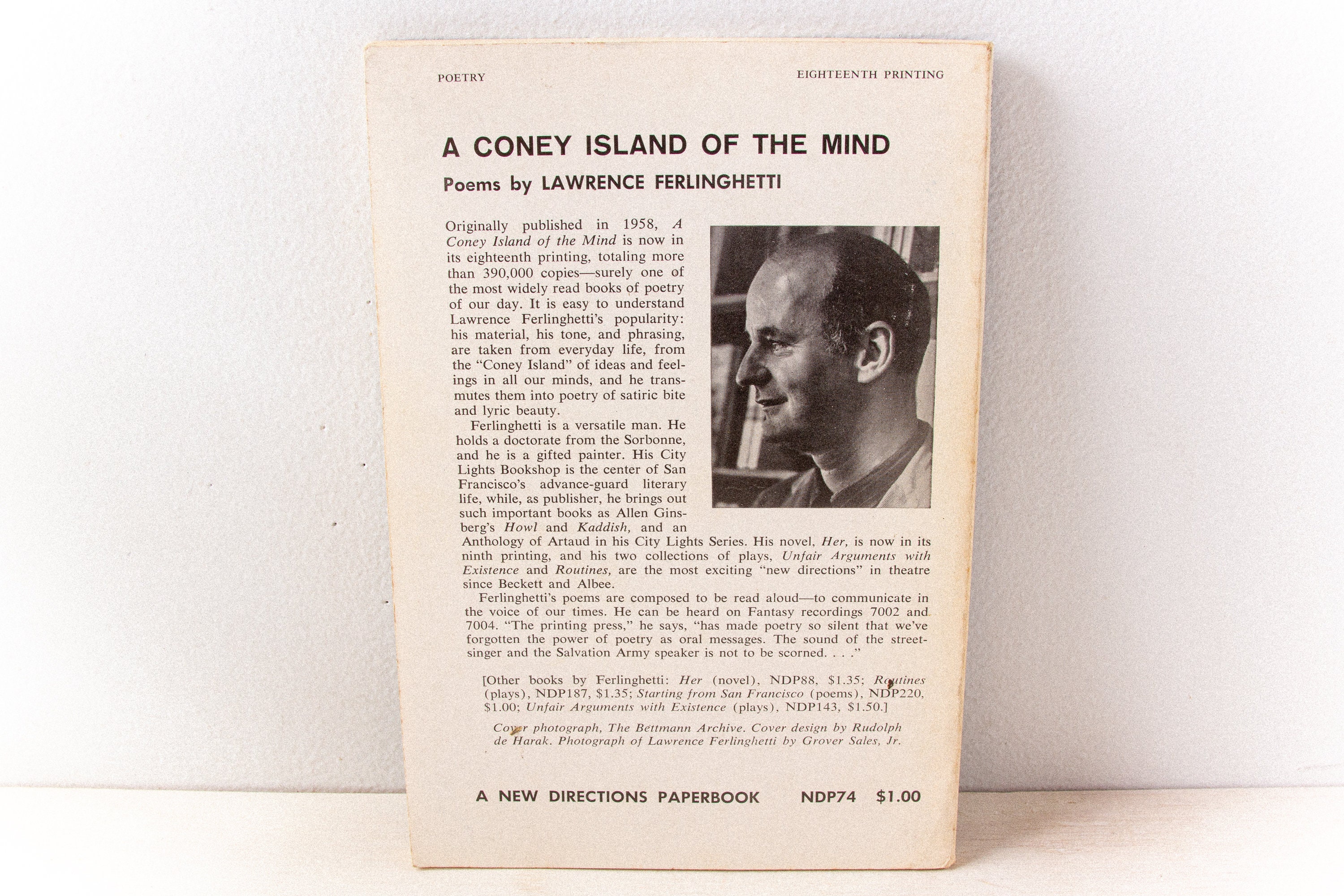 A Coney Island of the Mind: Poems by Lawrence Ferlinghetti (1958 ...