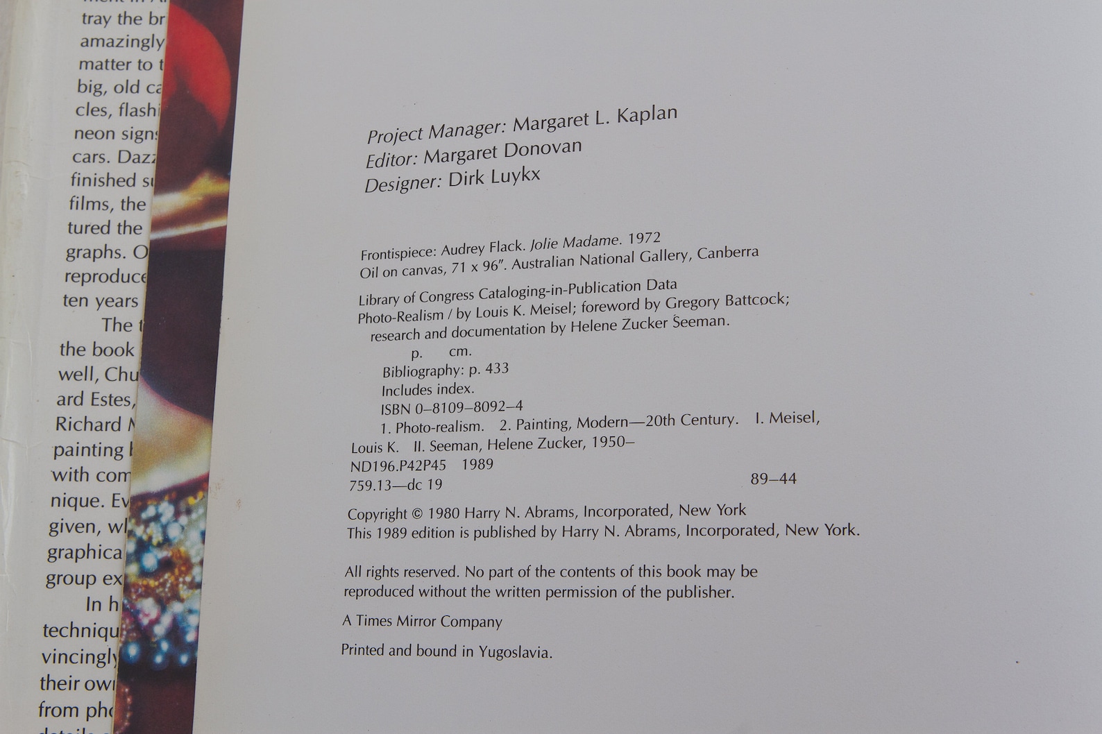 PHOTOREALISM louis K. Meisel 1989 Edition Modern Art - Etsy