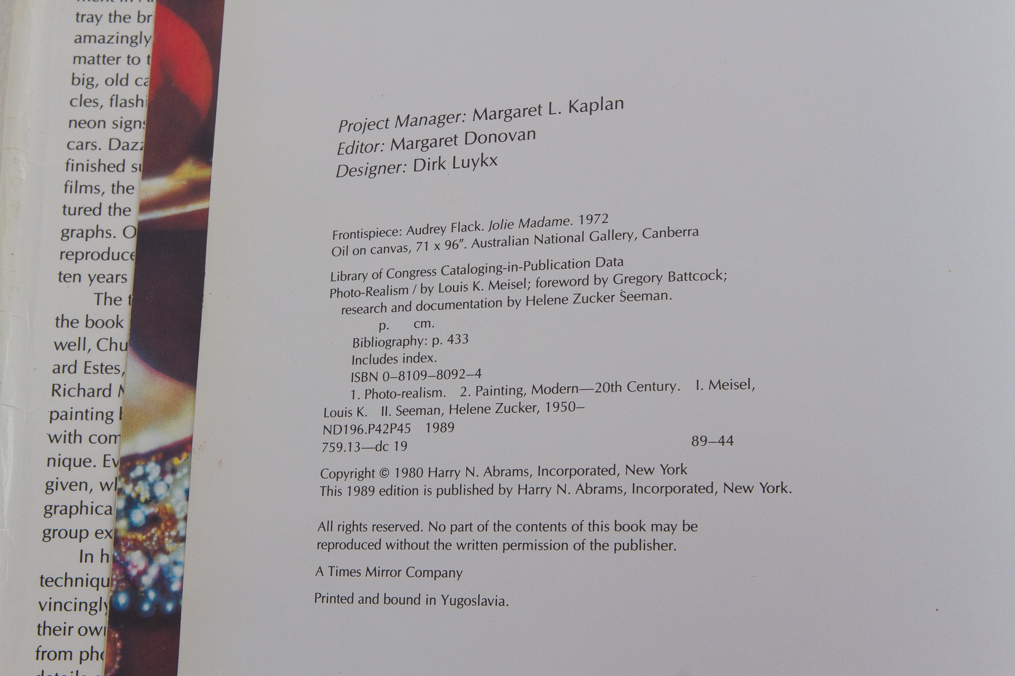 PHOTOREALISM louis K. Meisel 1989 Edition Modern Art - Etsy