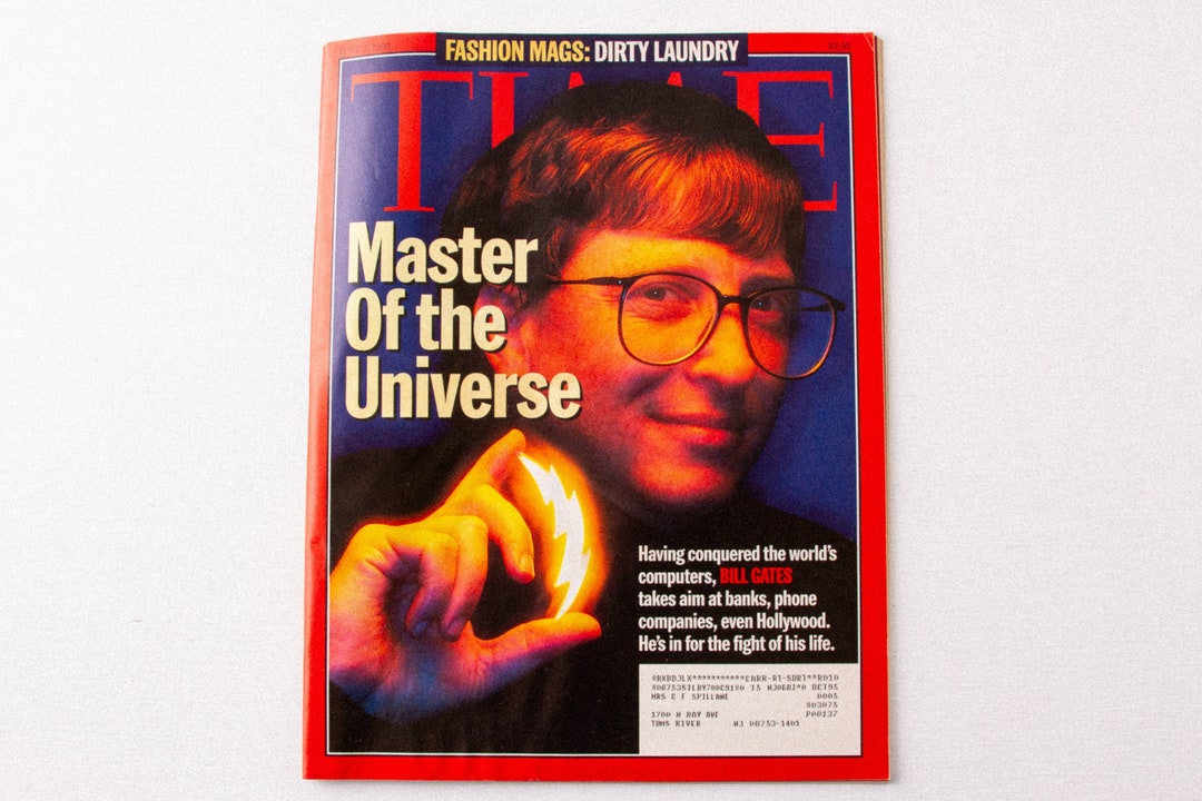 TIME Magazine | Bill Gates Cover (june 5, 1995) 90s Magazine - Etsy
