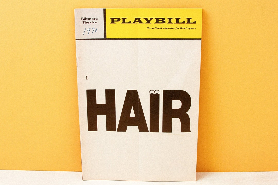 Vintage Broadway PLAYBILL: HAIR (june 1970) Biltmore Theatre - Etsy
