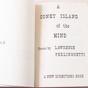 A Coney Island of the Mind: Poems by Lawrence Ferlinghetti (1958 ...