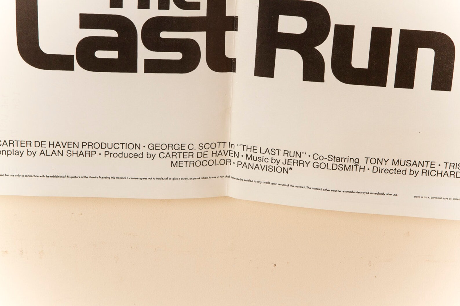 George C. Scott the Last Run 1971 Original Film - Etsy