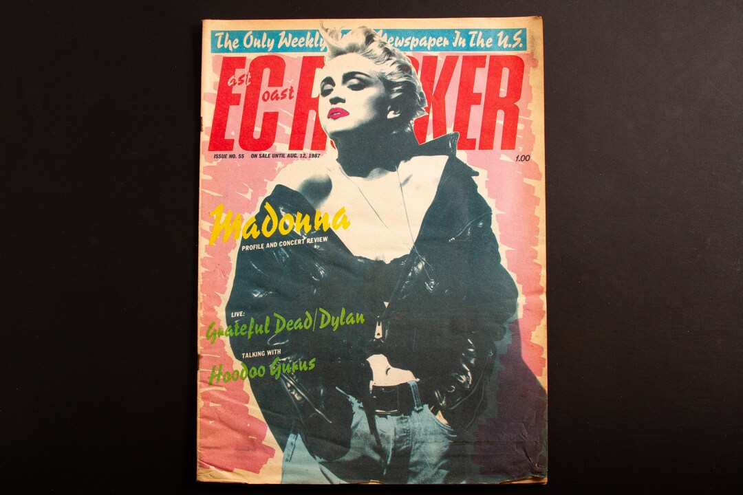 East Coast Rocker Magazine Issue 55 1987 MADONNA Cover - Etsy