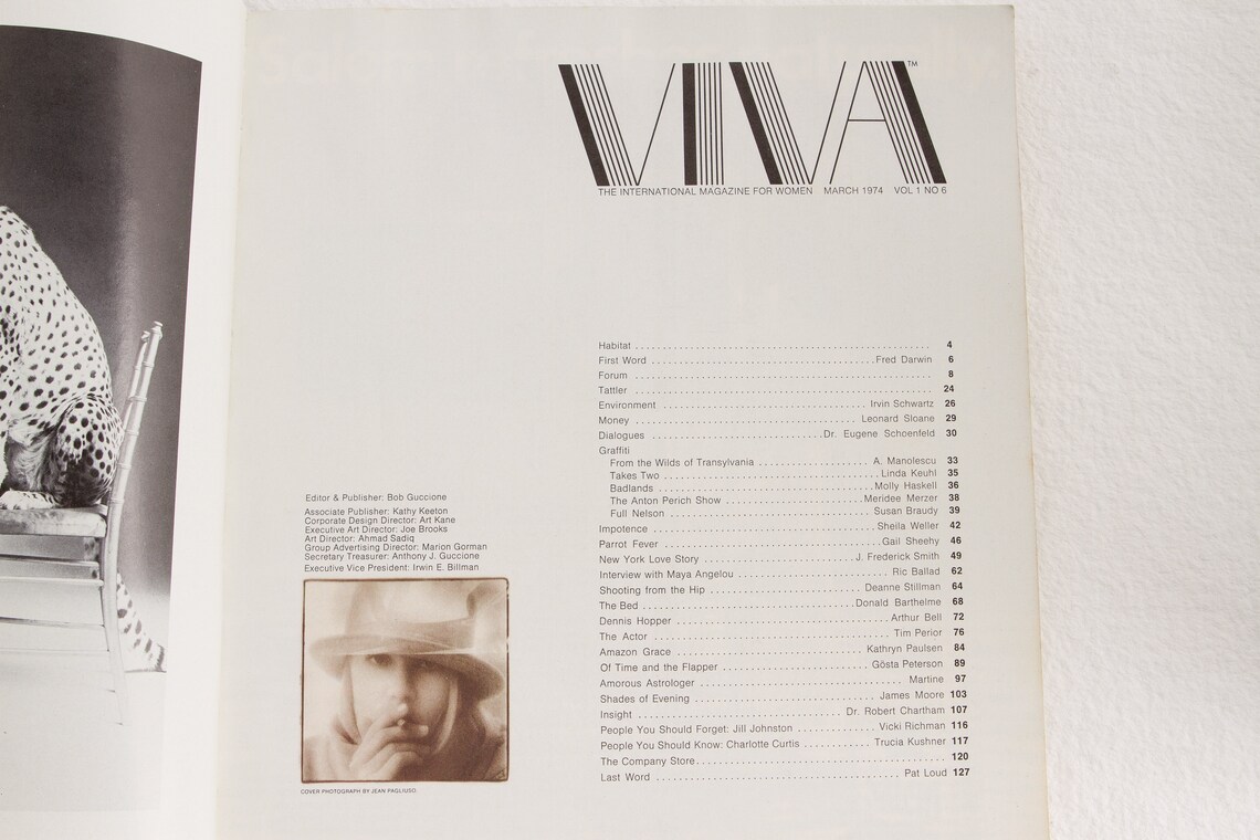 VIVA Magazine March 1974 Erotica ADULT - Etsy UK